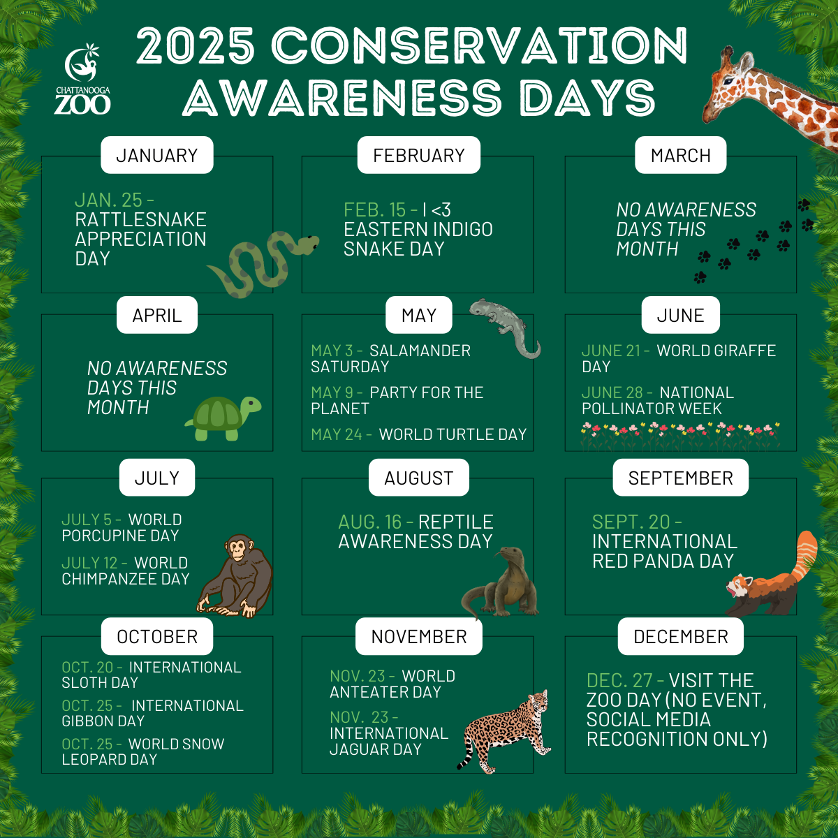2025 Conservation Awareness Days | Chattanooga Zoo